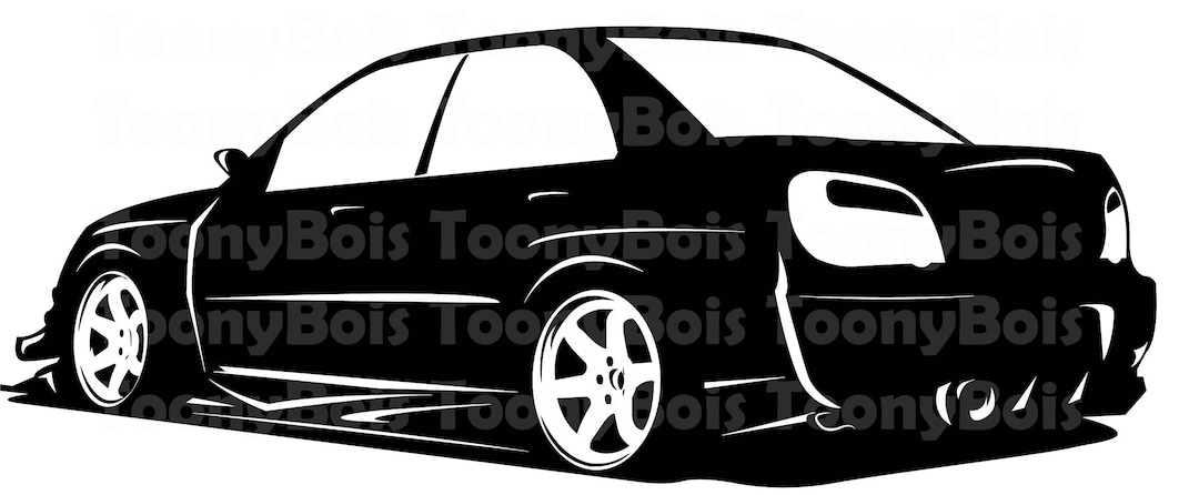 JDM Subie SVG - Widebody Race Car Design for Vinyl Cutting Decals ...