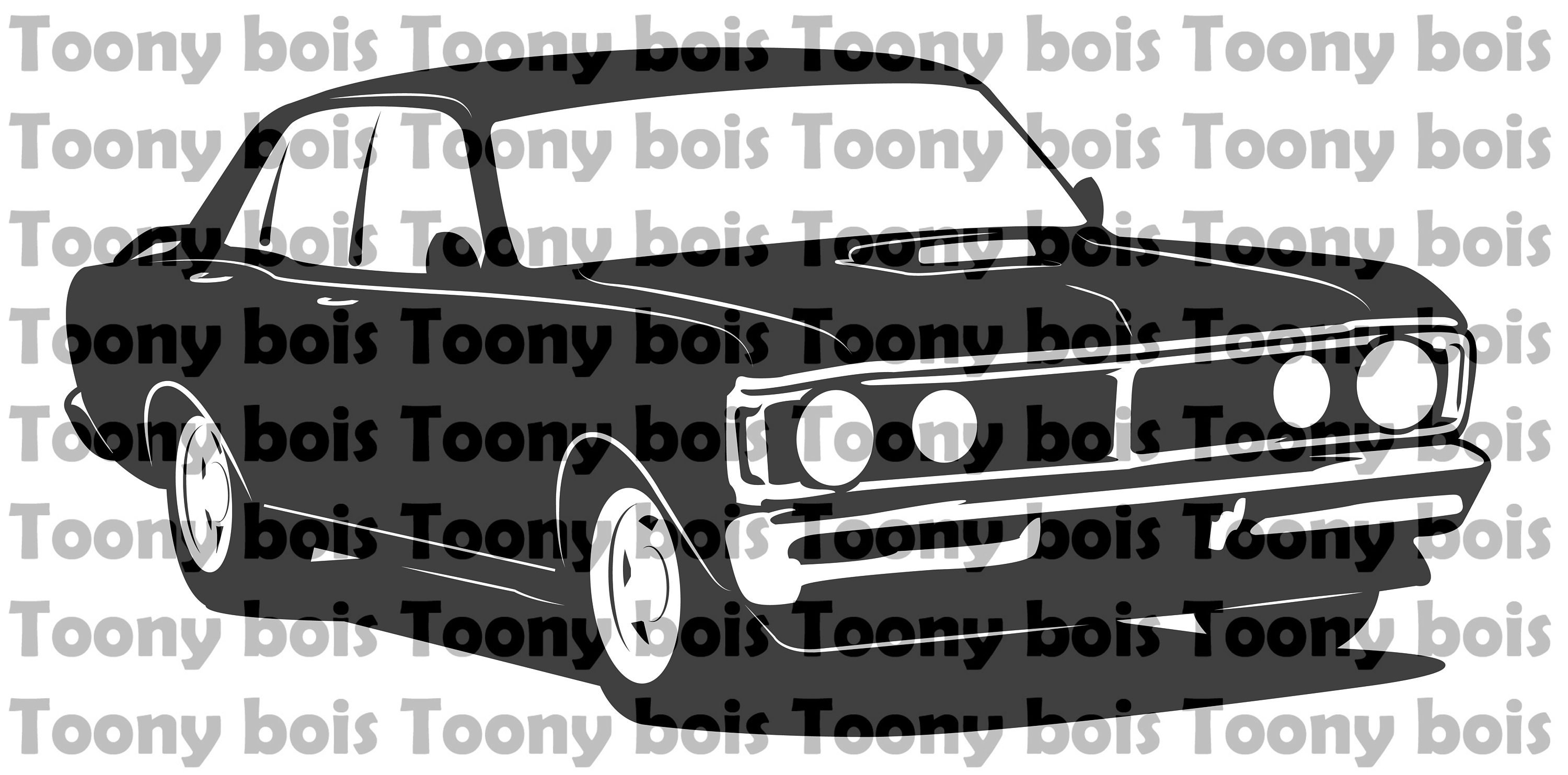 XY GTHO SVG File - 1971 Ford Gt Phaseiii Design for Vinyl Cutting ...
