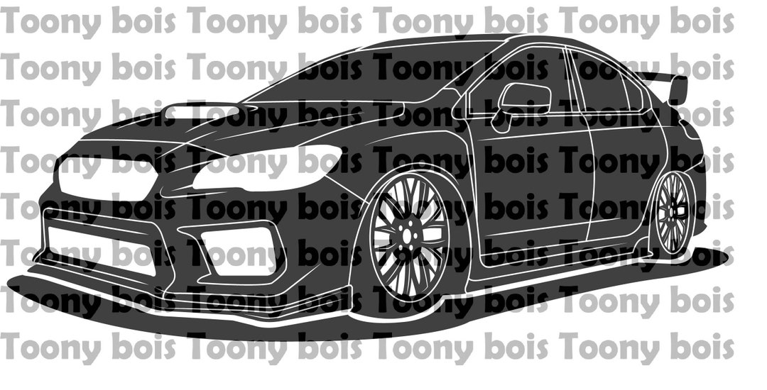 JDM Subie STI SVG Subaru Wrx Sti Race Car Design for Vinyl Cutting ...