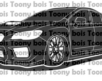 JDM Subie STI SVG Subaru Wrx Sti Race Car Design for Vinyl Cutting ...