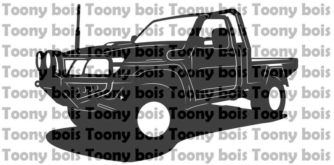 1999 Nissan GU Patrol Ute Design for Vinyl Cutting Decals, Stickers ...