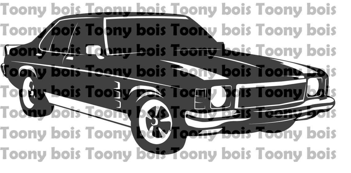 HQ Monaro SVG File - Holden GTS Monaro Design for Vinyl Cutting Decals ...