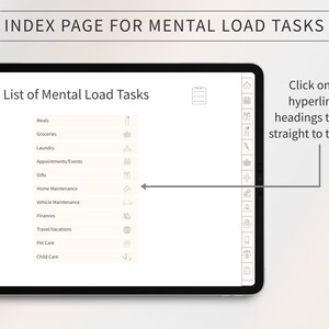 Mental Load Organizer, Digital Planner, Chore Chart for Adults ...