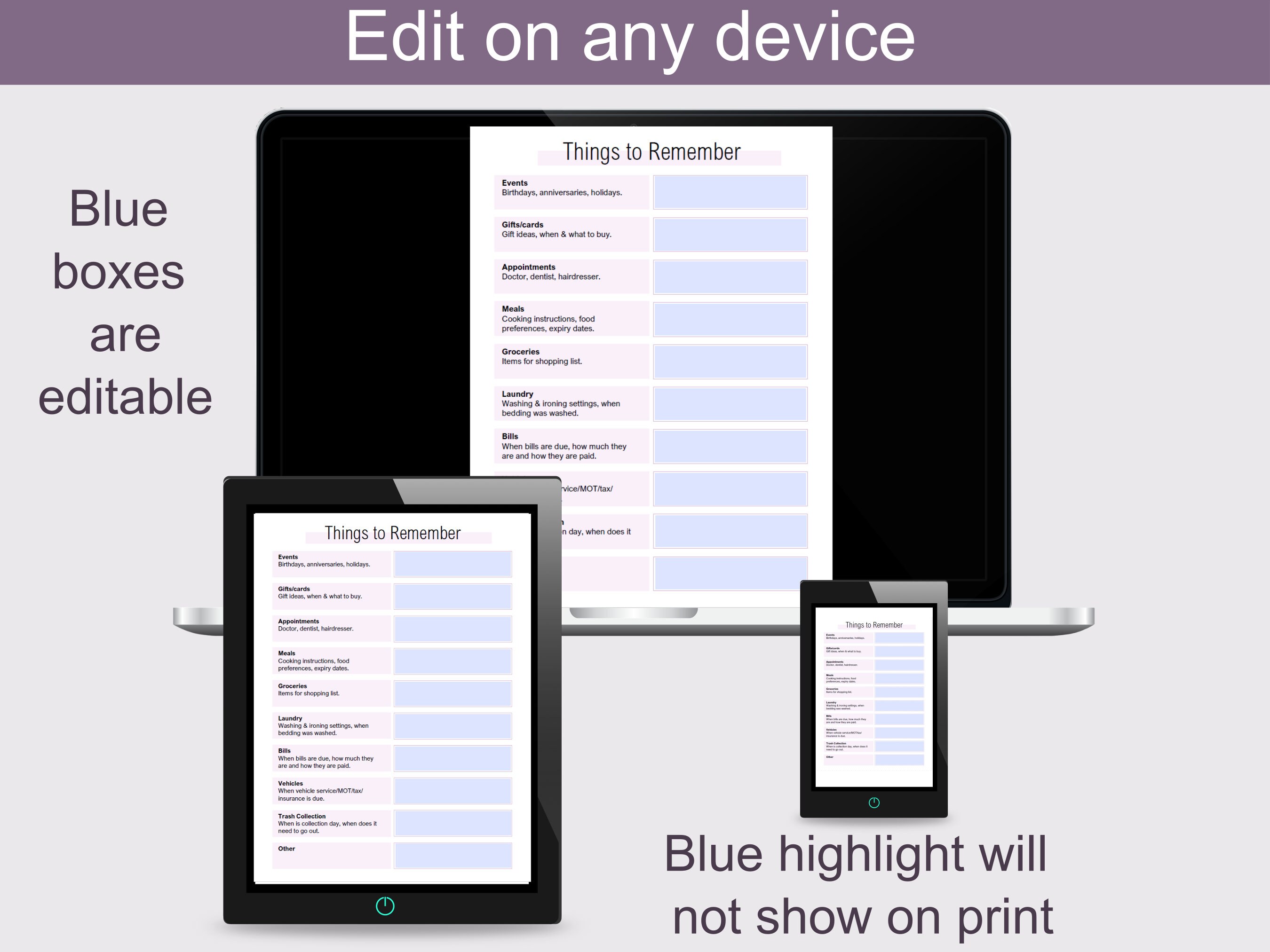 Mental Load List, Mental Load of Motherhood, Printable & Editable PDF ...