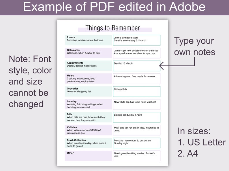 Mental Load List, Mental Load of Motherhood, Printable & Editable PDF ...