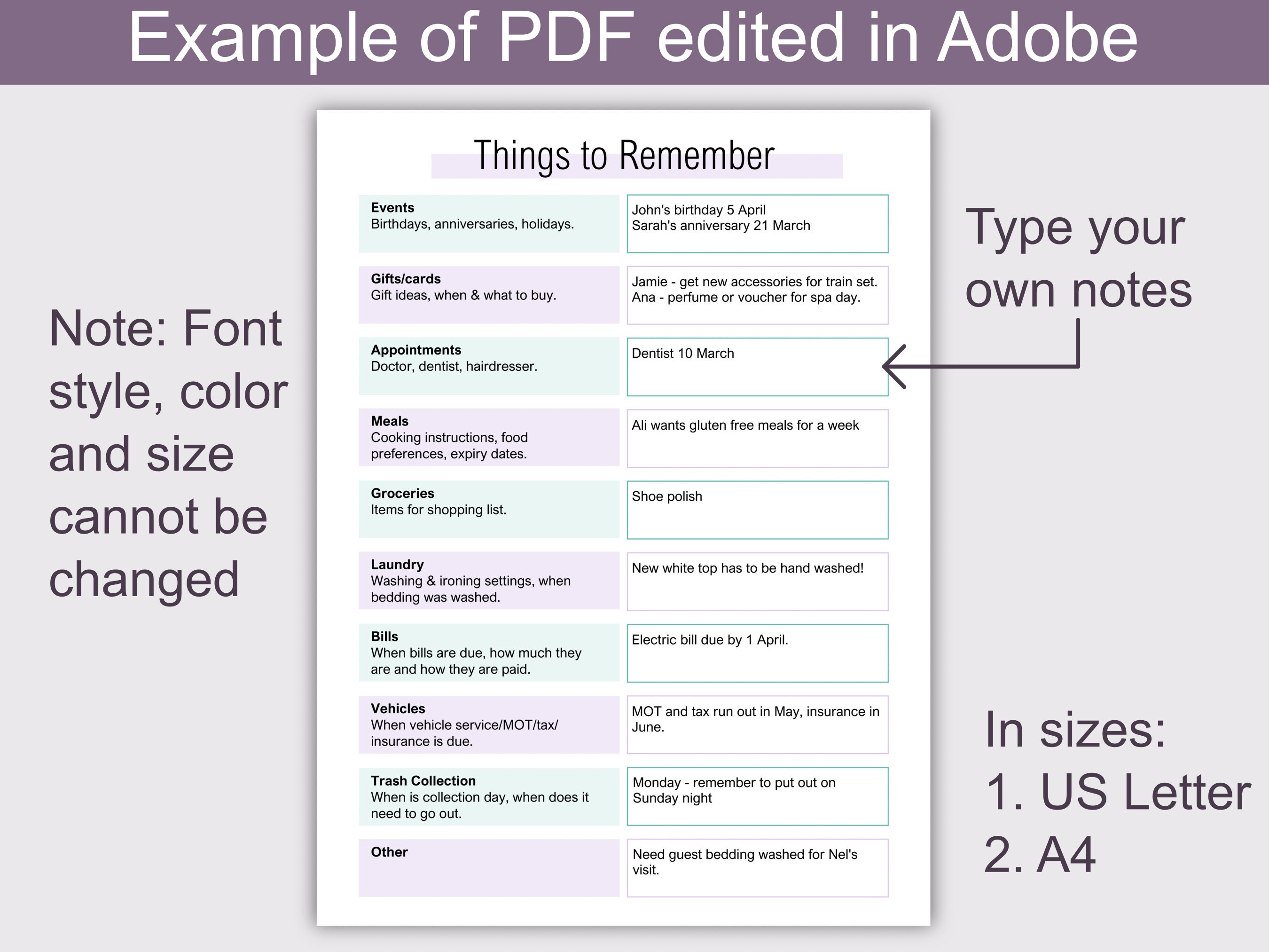 Mental Load List, Mental Load of Motherhood, Printable & Editable PDF ...