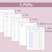 Chore Chart for Adults | Printable & Editable PDF | Chore Audit ...