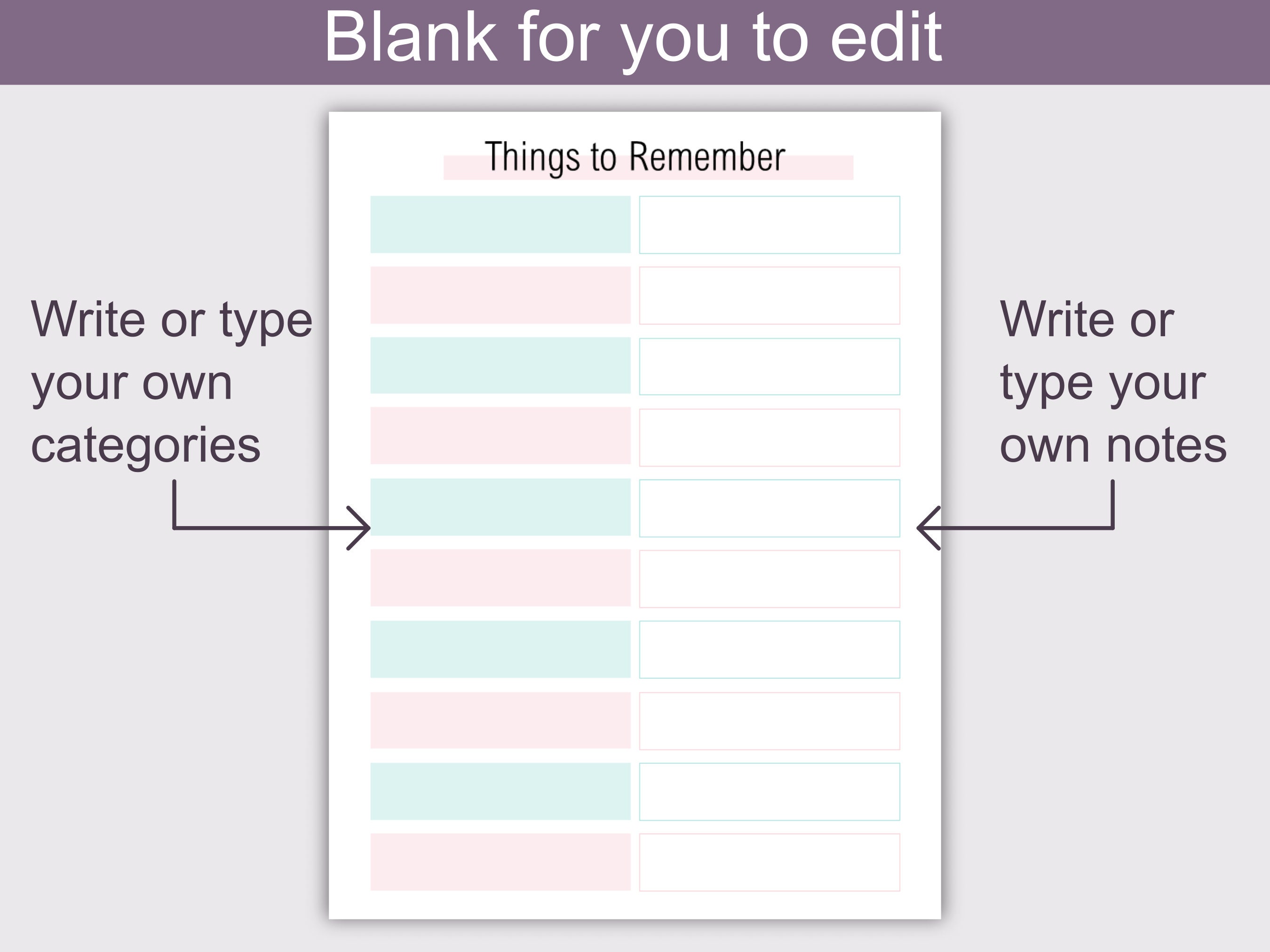 Mental Load List, Mental Load of Motherhood, Printable & Editable PDF ...