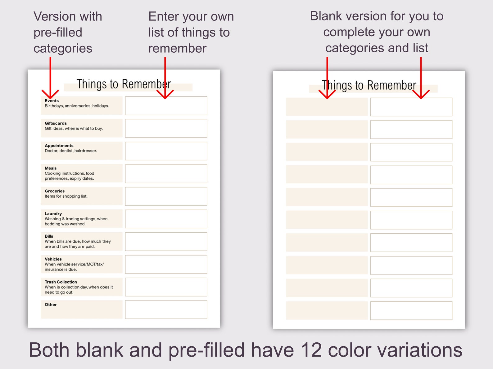 Mental Load List, Mental Load of Motherhood, Printable & Editable PDF ...