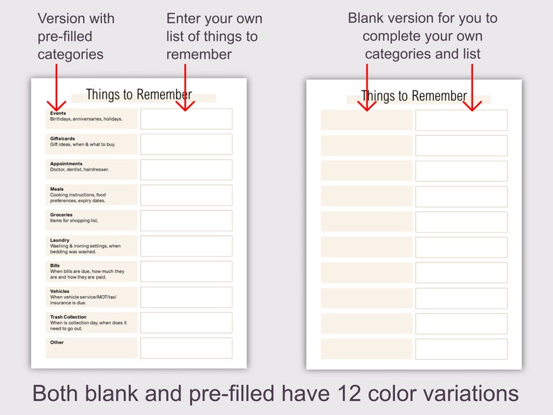 Mental Load List, Mental Load of Motherhood, Printable & Editable PDF ...