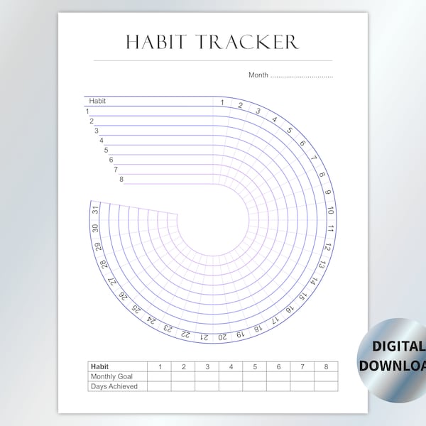 Circle Tracker - Etsy
