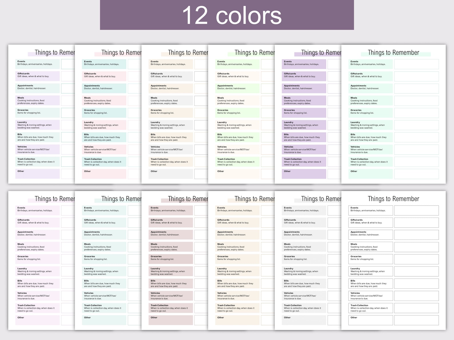 Mental Load List, Mental Load of Motherhood, Printable & Editable PDF ...