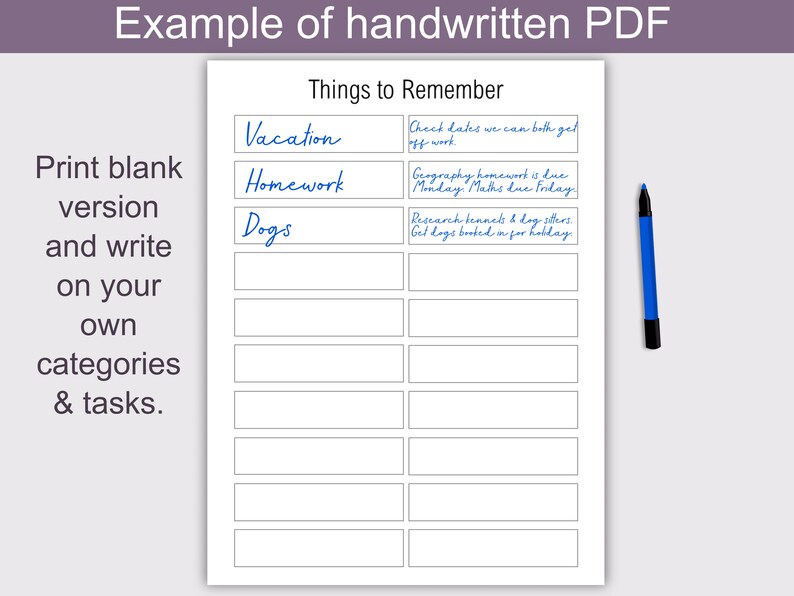 Mental Load List, Mental Load of Motherhood, Printable & Editable PDF ...