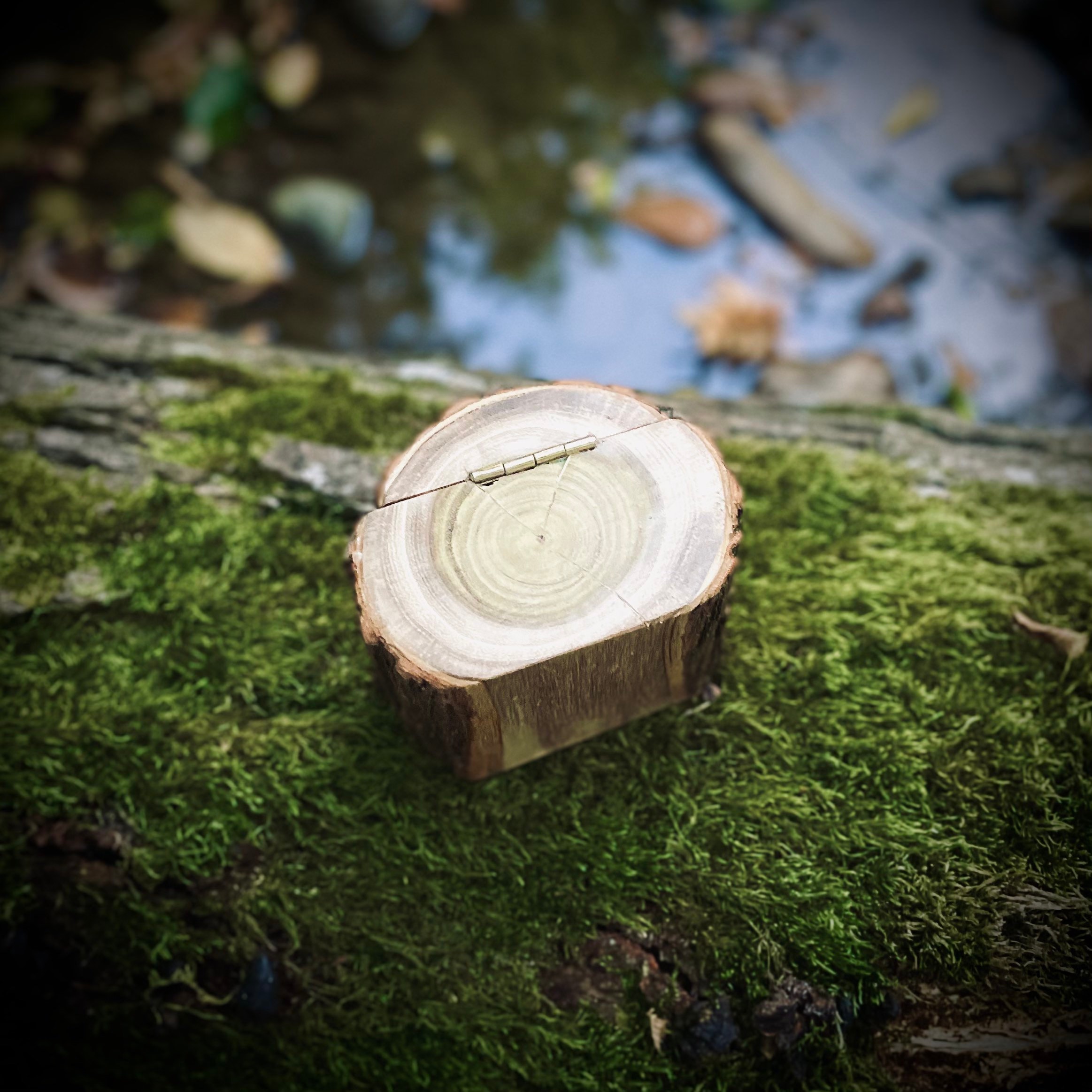 Custom Wooden Wedding Ring Box Rustic Ring Box Engagement - Etsy