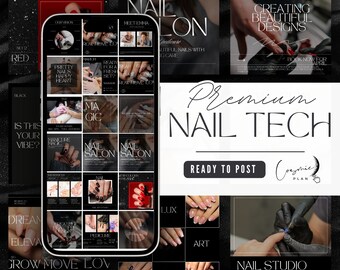 Nail Tech Instagram Templates Nail Artist Instagram Post Nail ...