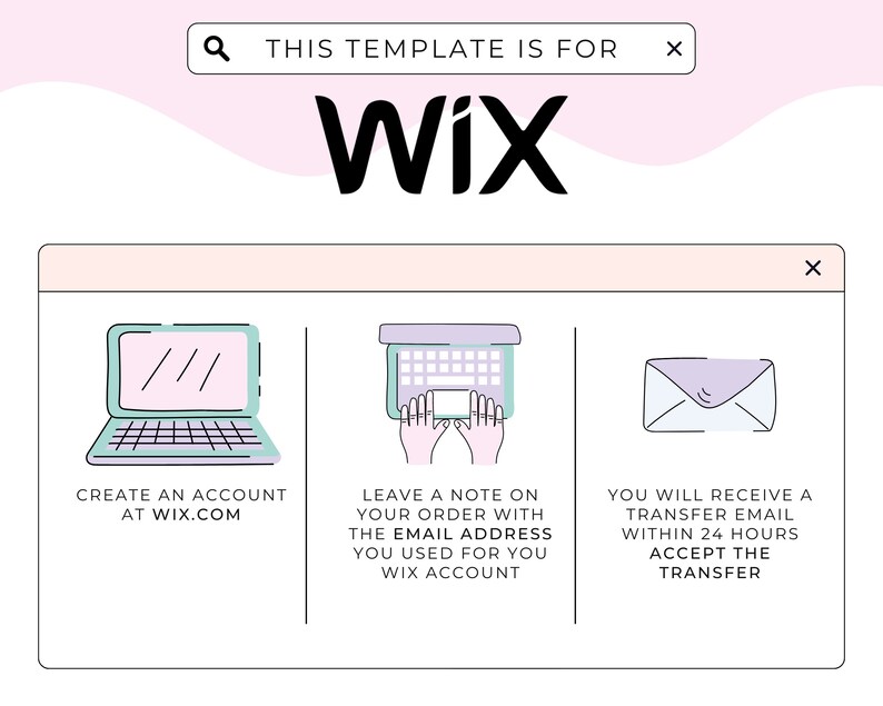 Wix Website Template Theme,pink Purple Retro Website Design Including ...