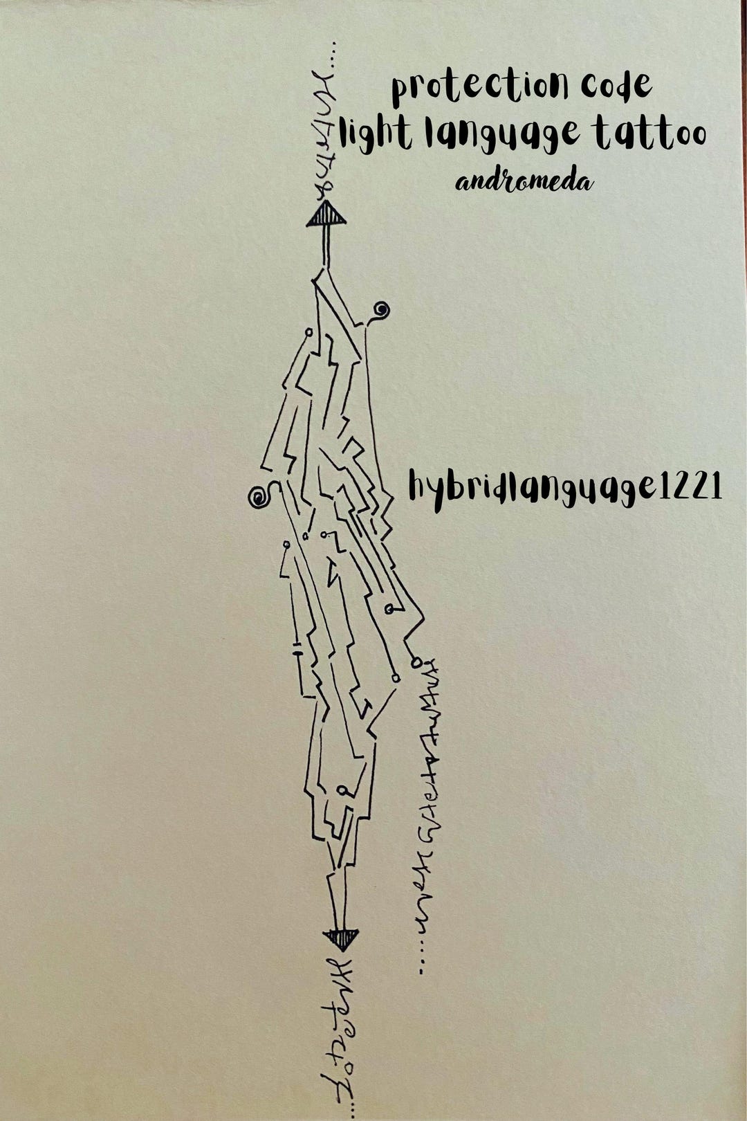 Light Language Tattoo / PROTECTION Frequency Code Activation, ATLANTIAN ...