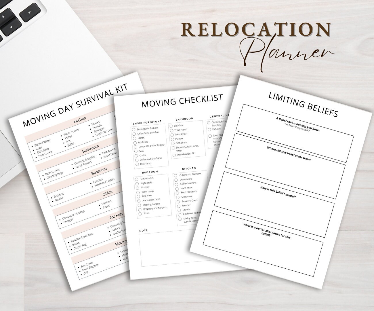 RELOCATION PLANNER, Moving Guide With Checklist, Relocation Guide ...
