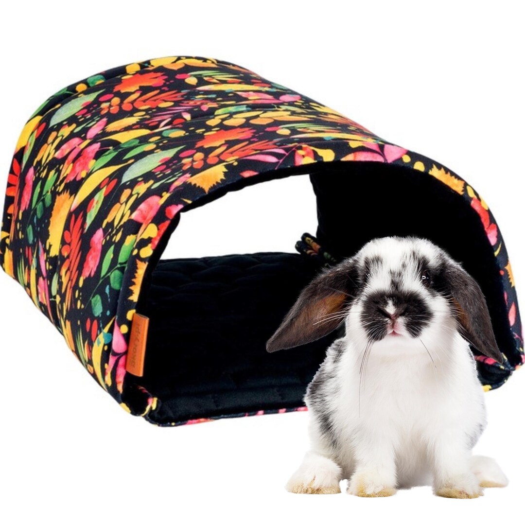 TUNNEL HUT With 2 ENTRANCES for Rabbits, Ferrets, Rodents, and Guinea ...