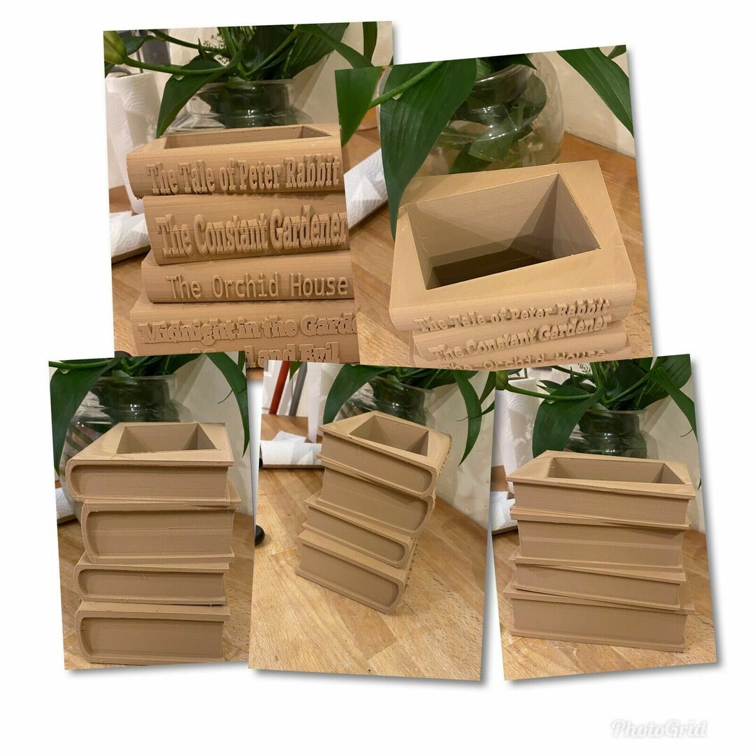 Latex Mould for Making This Unusual Set of Books Planter - Etsy