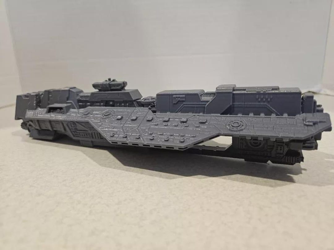 Epoch-class Heavy Carrier 10" Model Battles Ship Halo Ground Fully ...