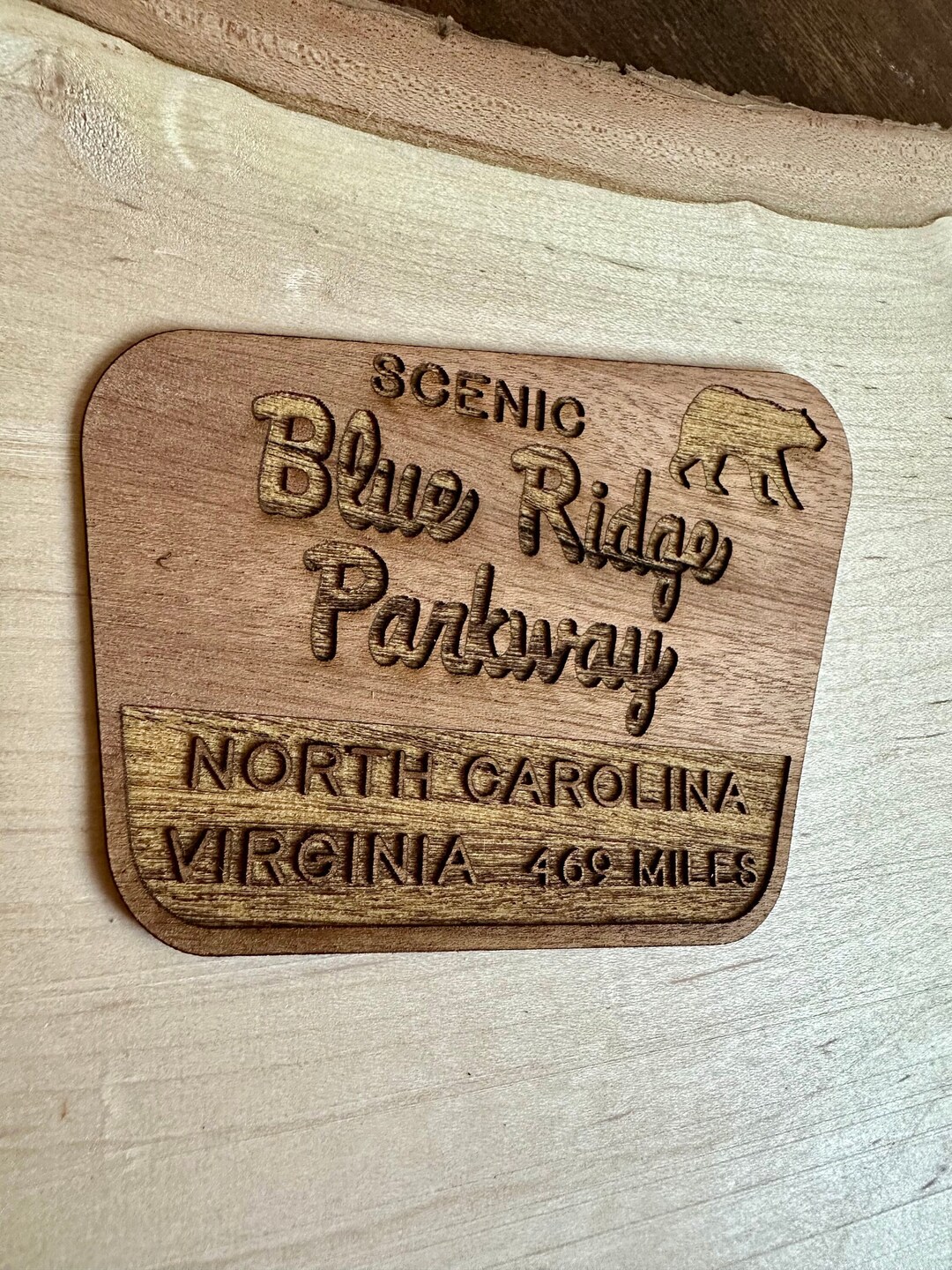 Blue Ridge Parkway Wooden Sticker - Etsy