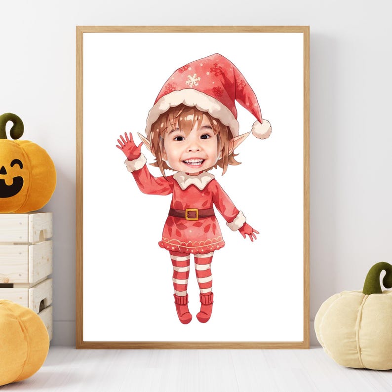 Christmas Photo Clipart Pack, Santa, Elf & Holiday Character Frames ...