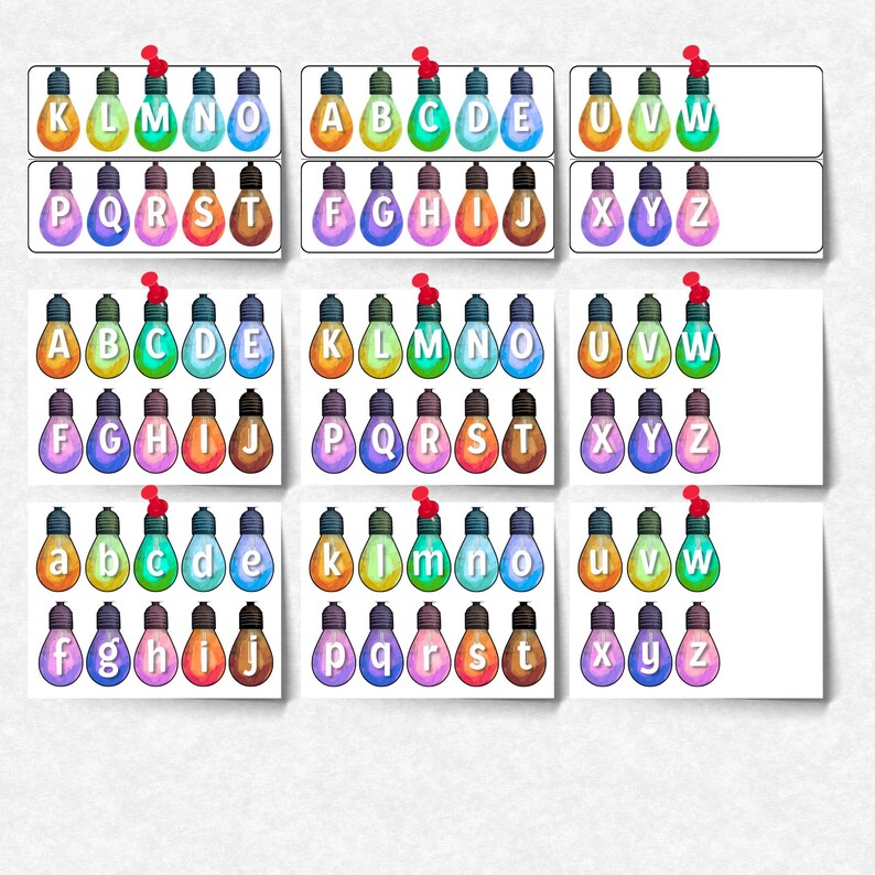 Christmas Lights Alphabet Match Activity, Preschool Literacy Game ...