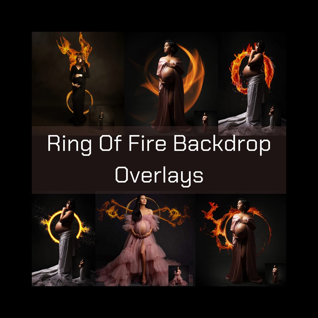 Fire Ring Overlays for Studio Maternity, Fire Ring Overlays for ...
