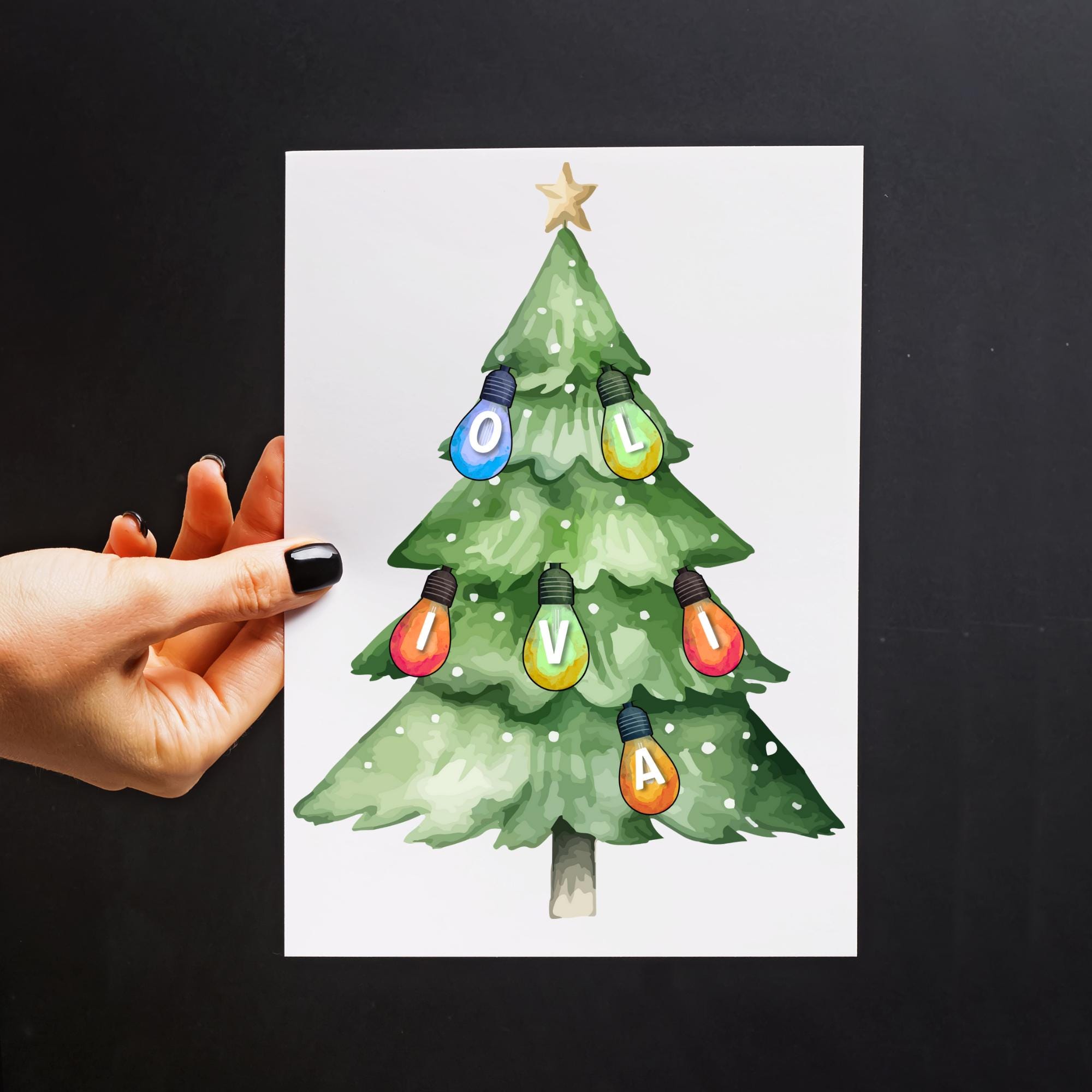 Christmas Tree Name Craft Activity, Toddler & Preschool, Christmas ...