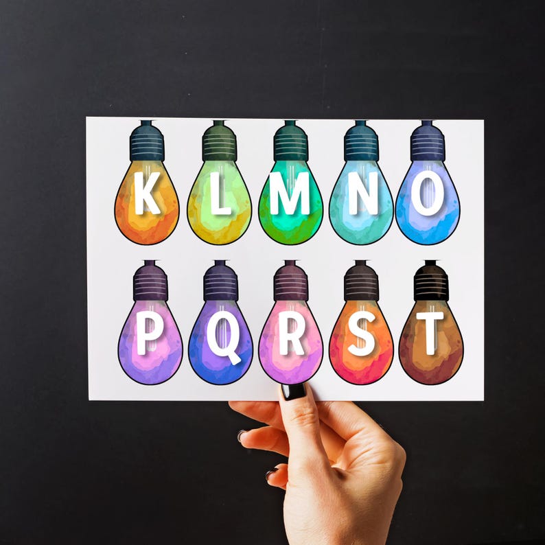 Christmas Lights Alphabet Match Activity, Preschool Literacy Game ...