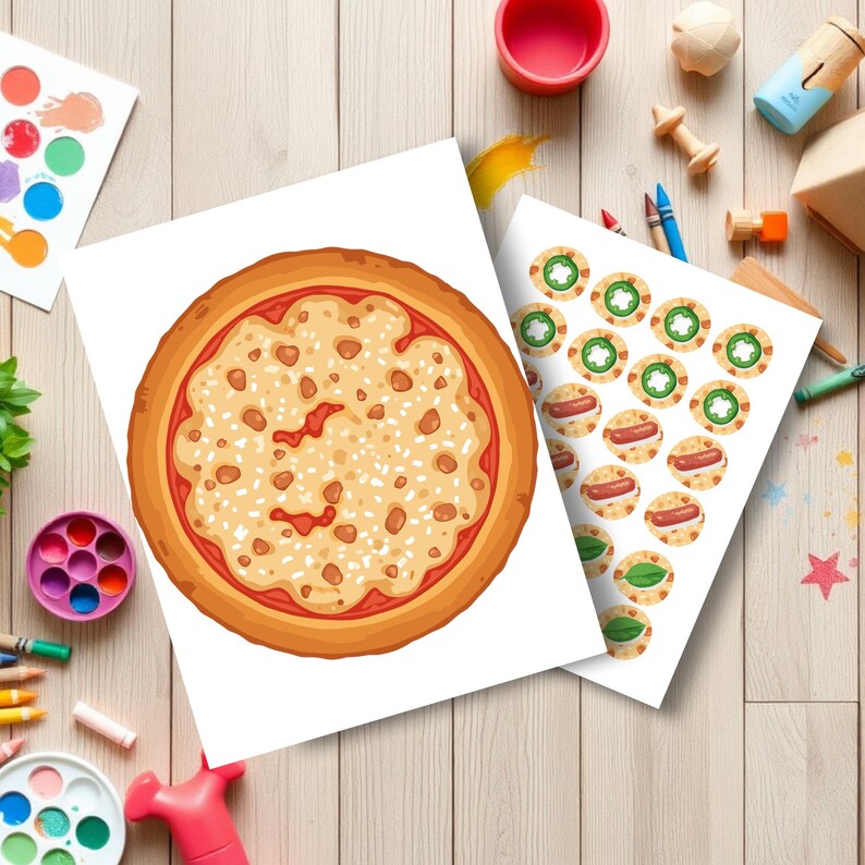 Build A Pizza, Pretend Play, Kindergarten Toddler Activity, Preschool ...