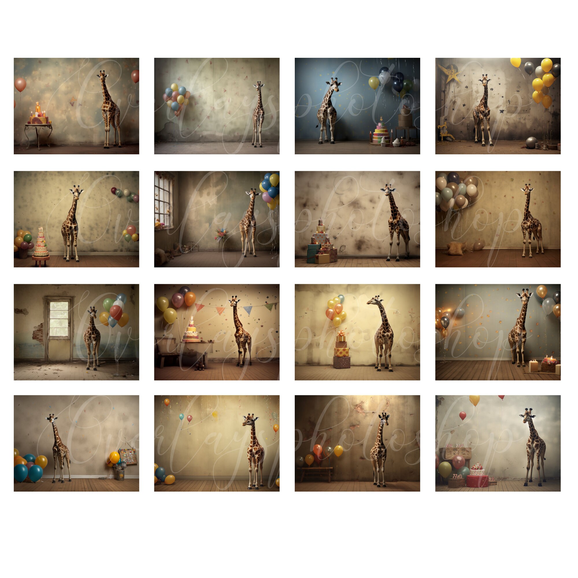 Digital Birthday Backdrops, Child Photography Studio Backdrops ...