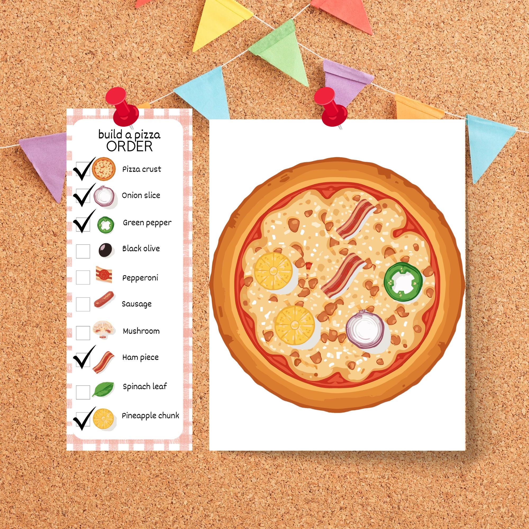 Build A Pizza, Pretend Play, Kindergarten Toddler Activity, Preschool ...