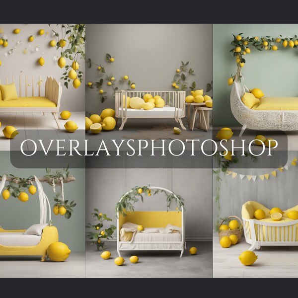 Lemon Backdrop - Etsy