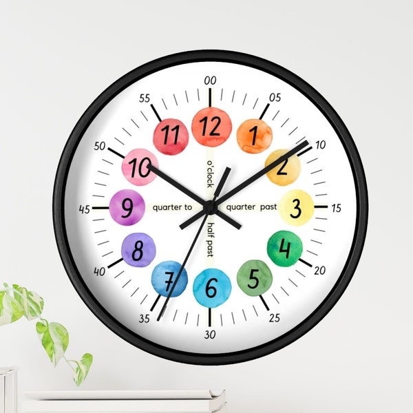 Kids Wall Clock - Etsy