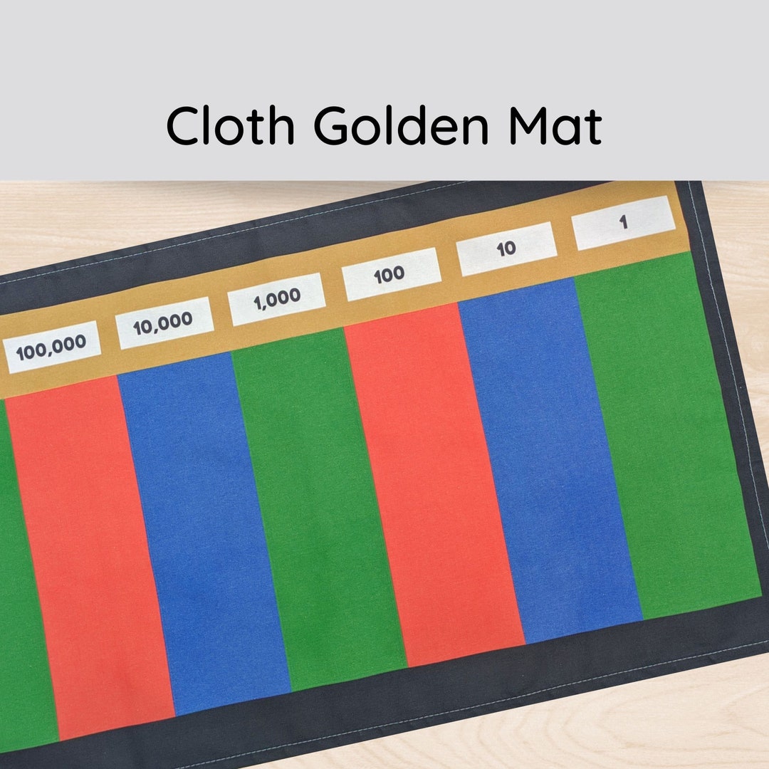 Montessori Golden Mat Montessori Place Value Material Large - Etsy