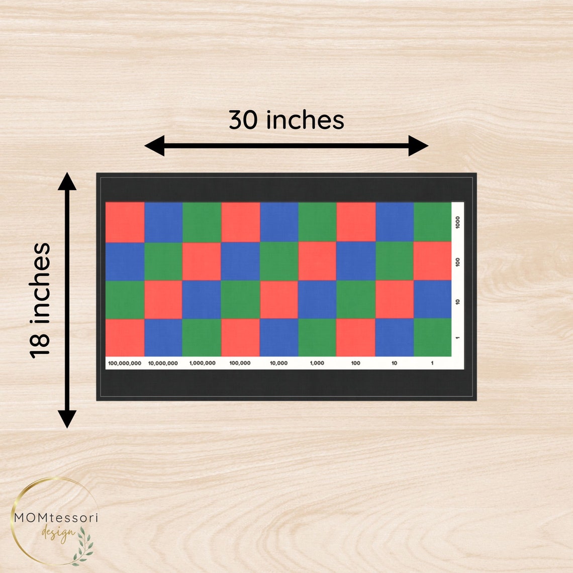 Montessori Cloth Checkerboard Material Montessori Checker - Etsy