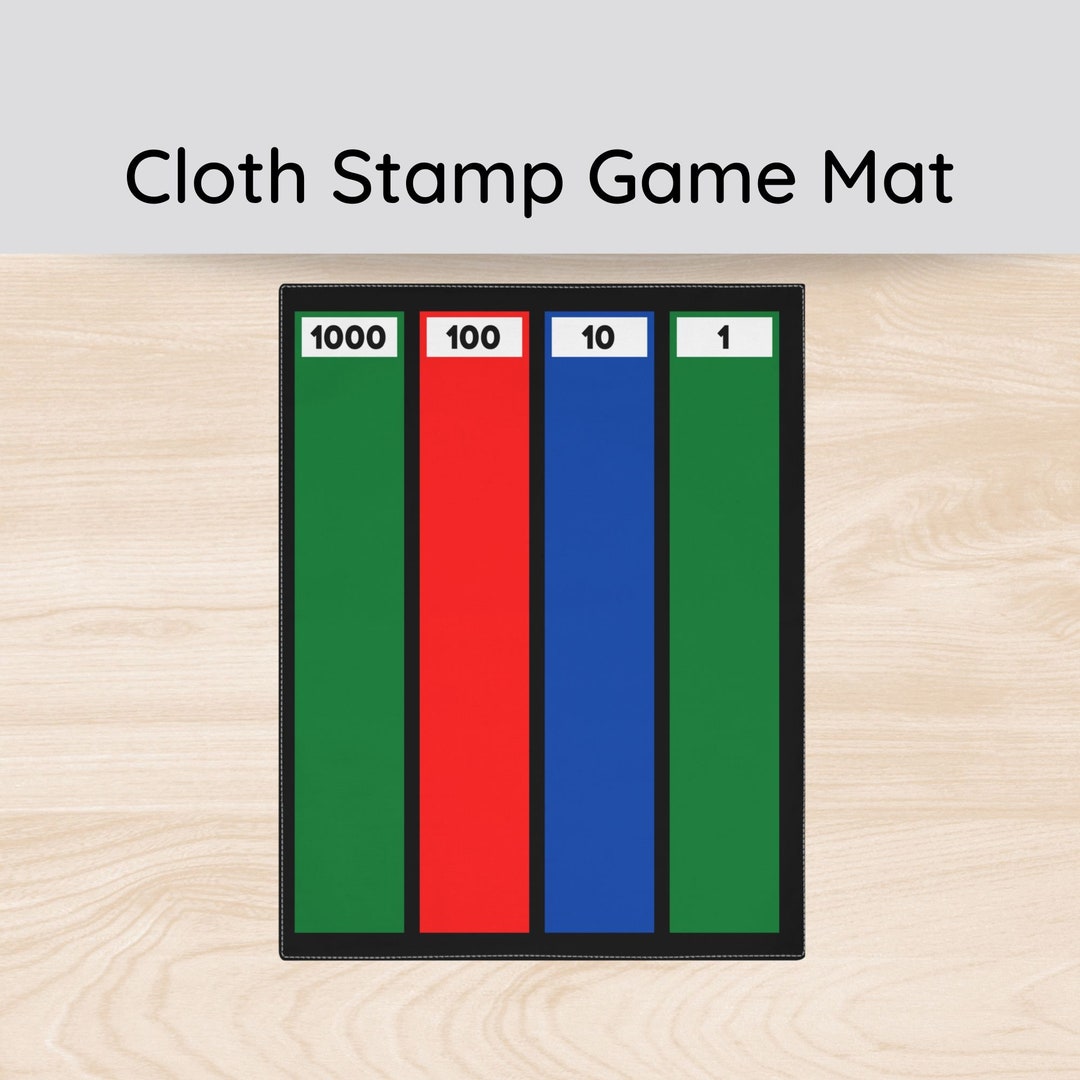 Montessori Place Value Mat Montessori Math Mat Cloth Place - Etsy