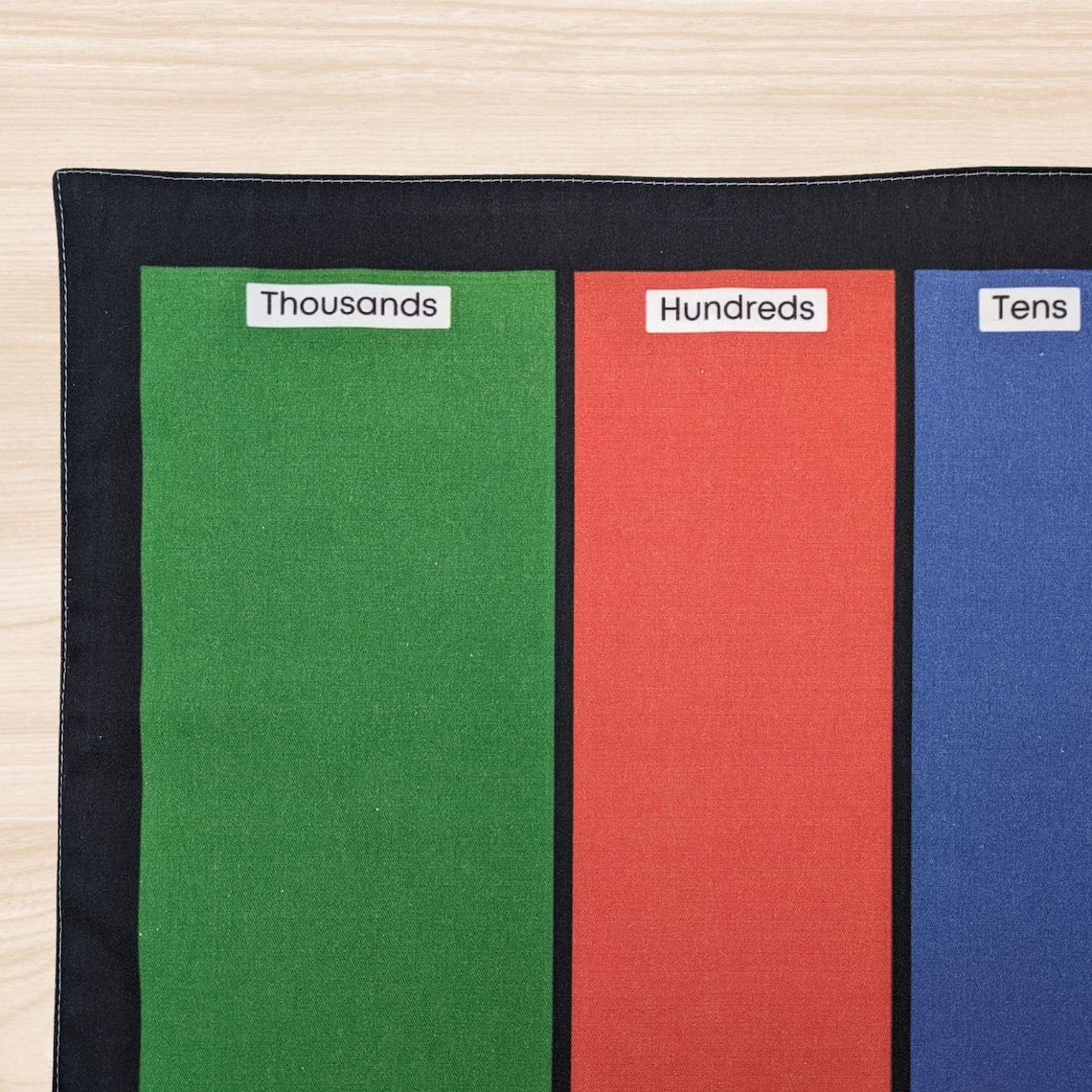 Montessori Golden Bead Place Value Mat, Montessori Math Mat, Cloth ...