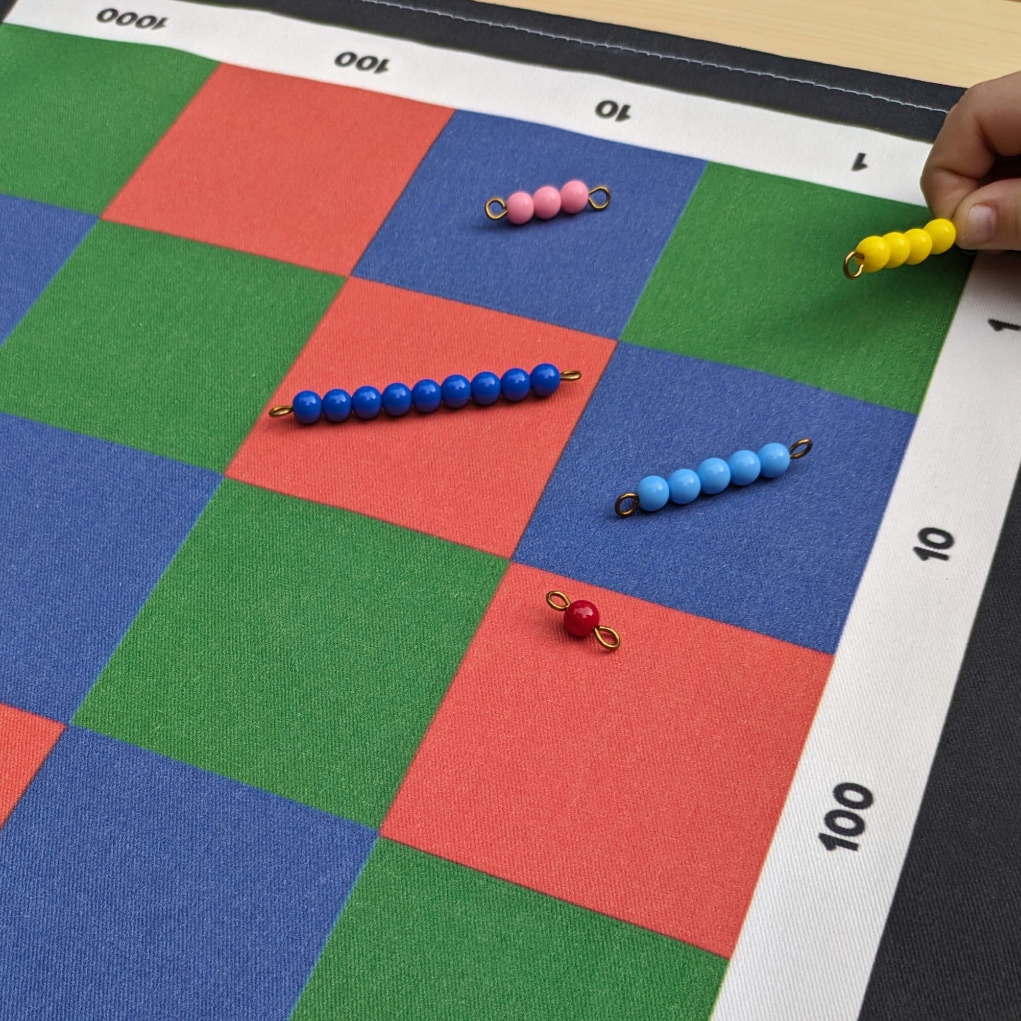 Montessori Cloth Checkerboard Material, Montessori Checker Board, Large ...