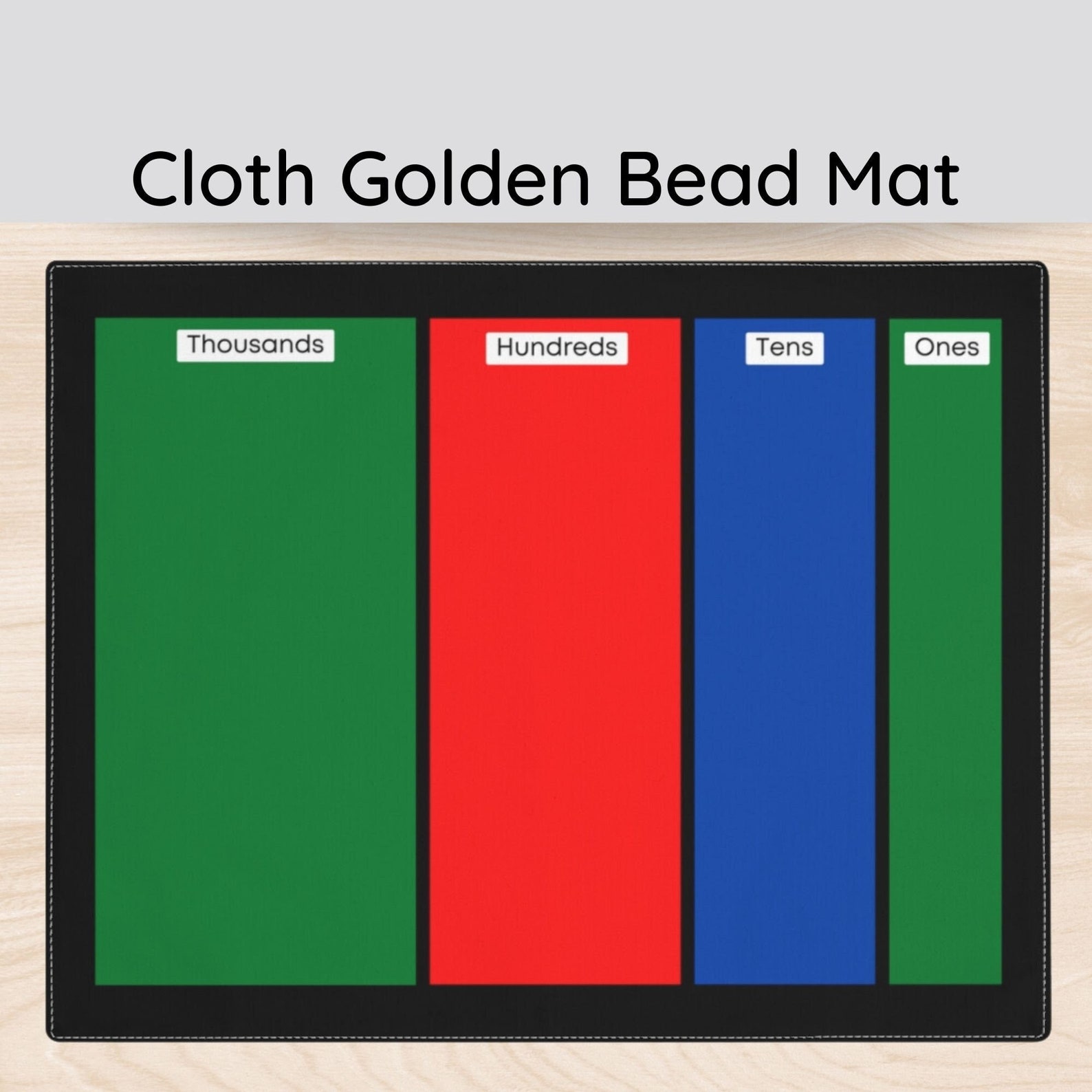 Montessori Golden Bead Place Value Mat Montessori Math Mat - Etsy