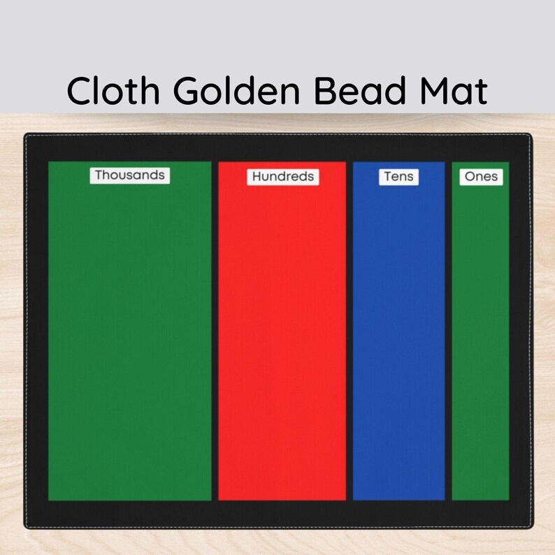 Montessori Golden Bead Place Value Mat Montessori Math Mat - Etsy