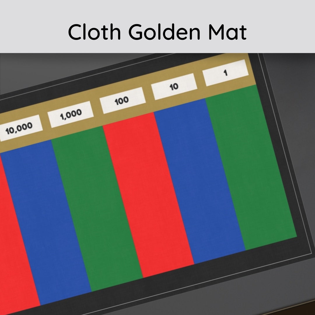 Montessori Golden Mat Montessori Place Value Material Large - Etsy