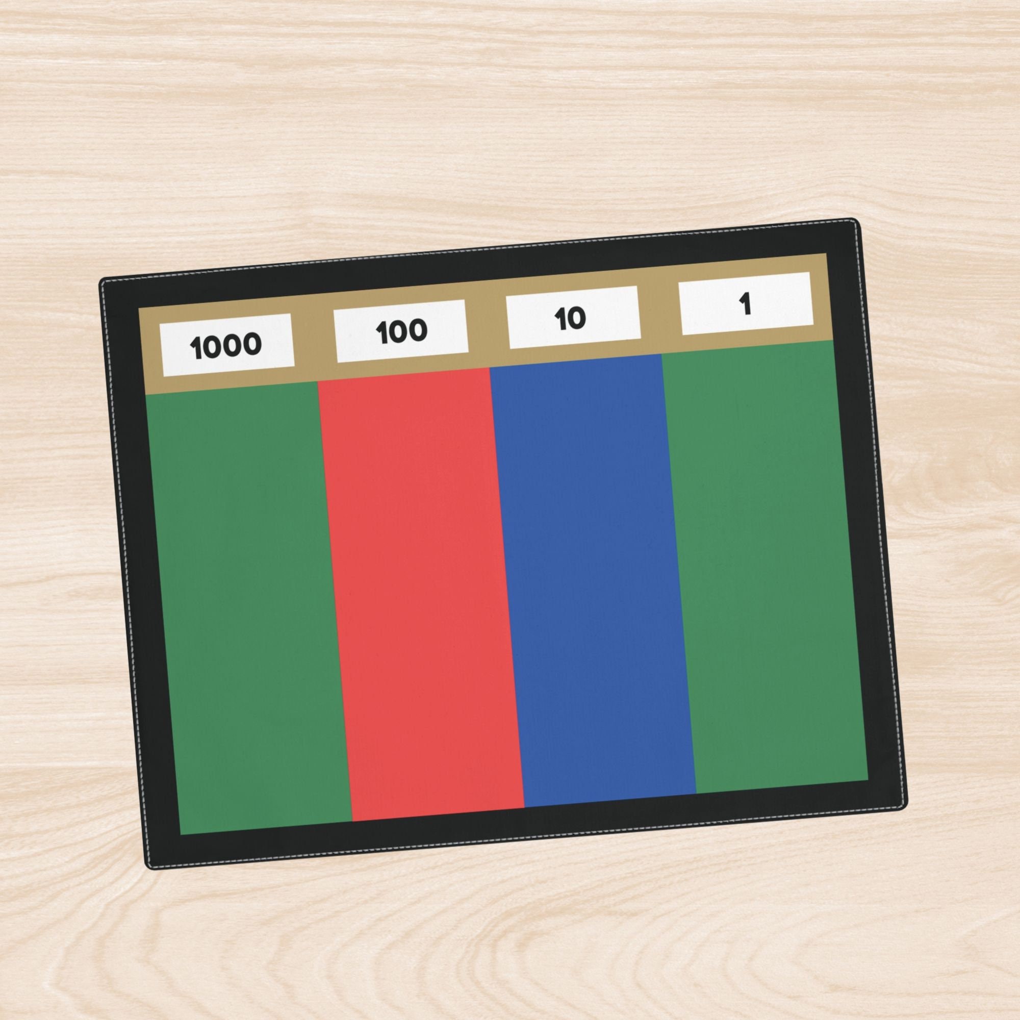 Primary Montessori Golden Mat Montessori Place Value Material Fabric ...