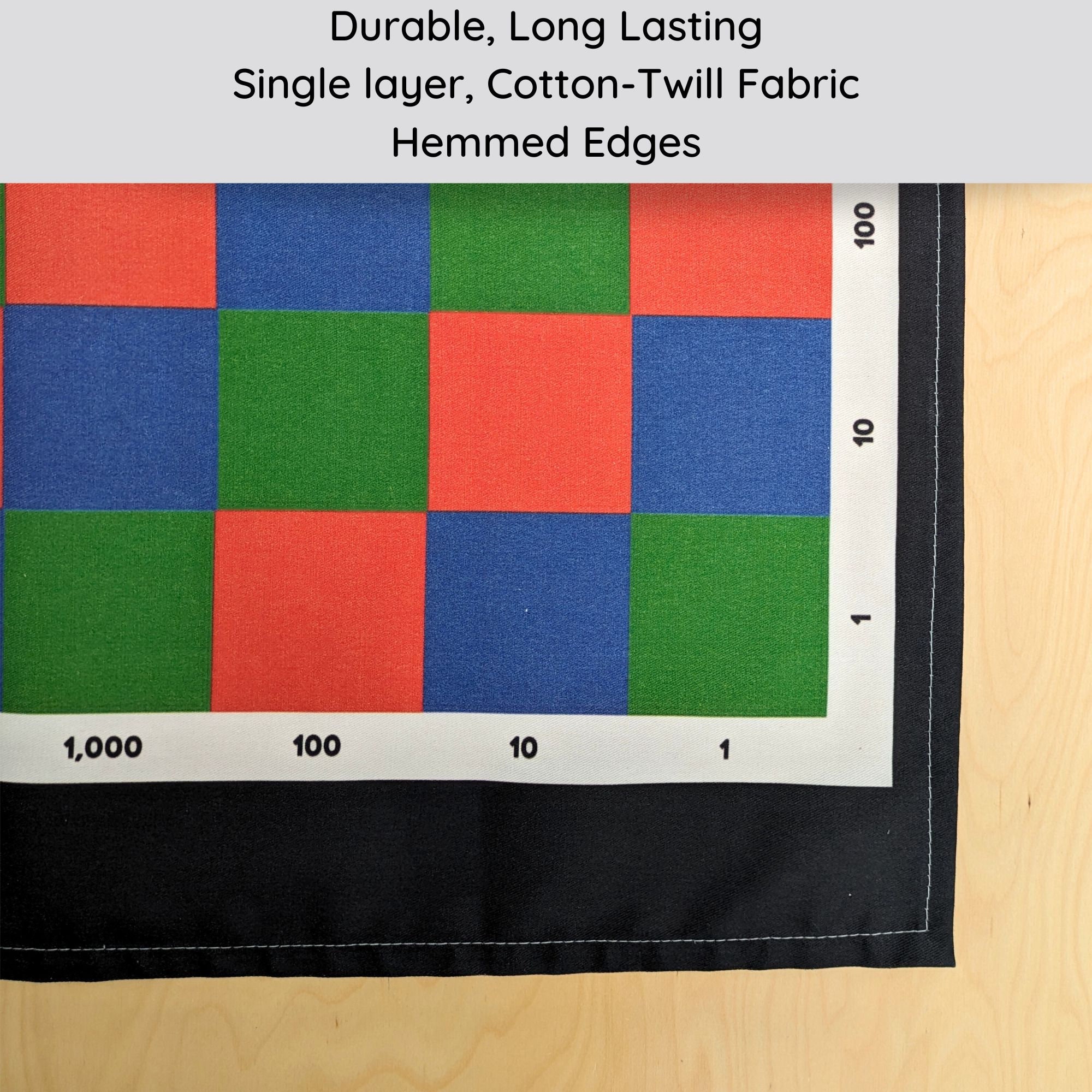 Montessori Cloth Checkerboard Material, Montessori Checker Board, Large ...