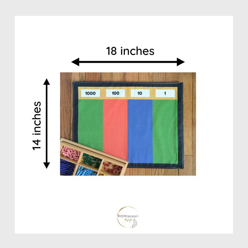 Primary Montessori Golden Mat - Montessori Place Value Material ...