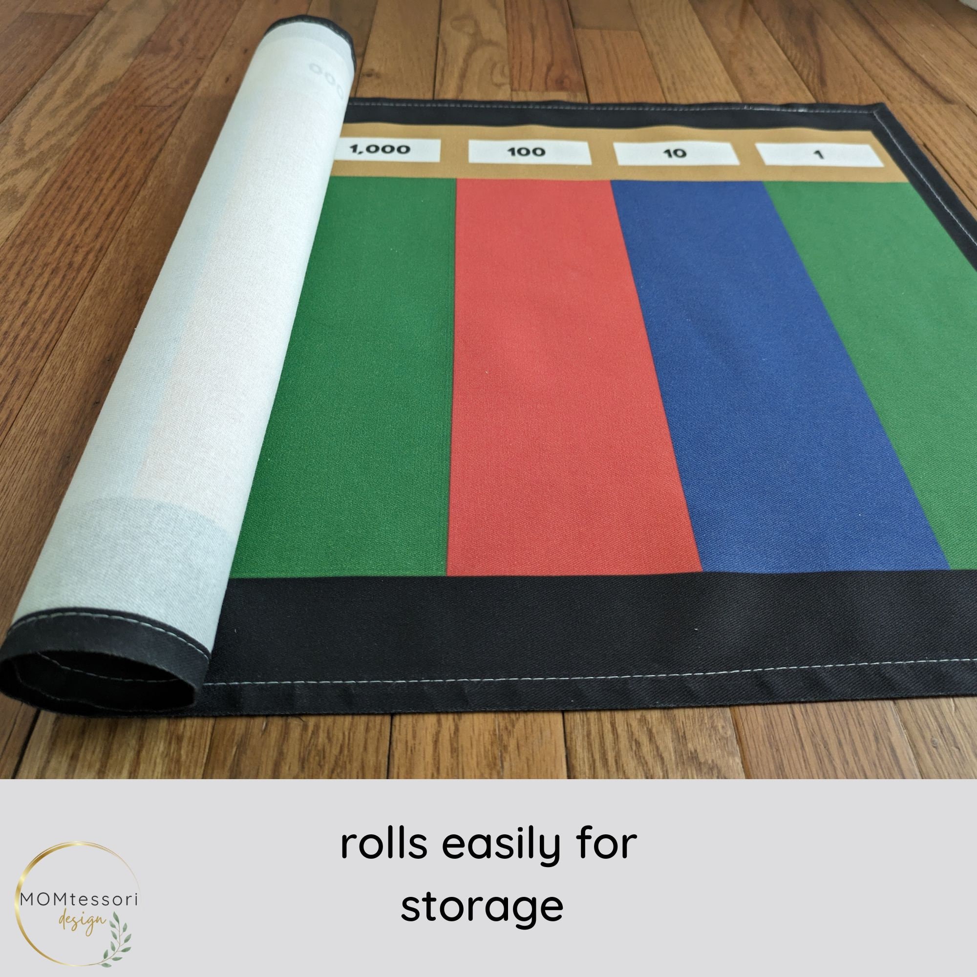 Montessori Golden Mat, Montessori Place Value Material, Large Digit Mat ...