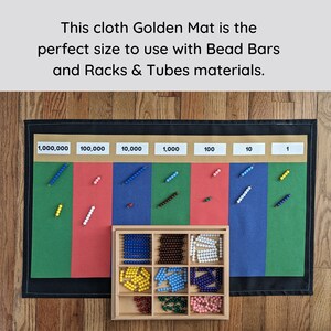 Montessori Golden Mat, Montessori Place Value Material, Large Digit Mat ...