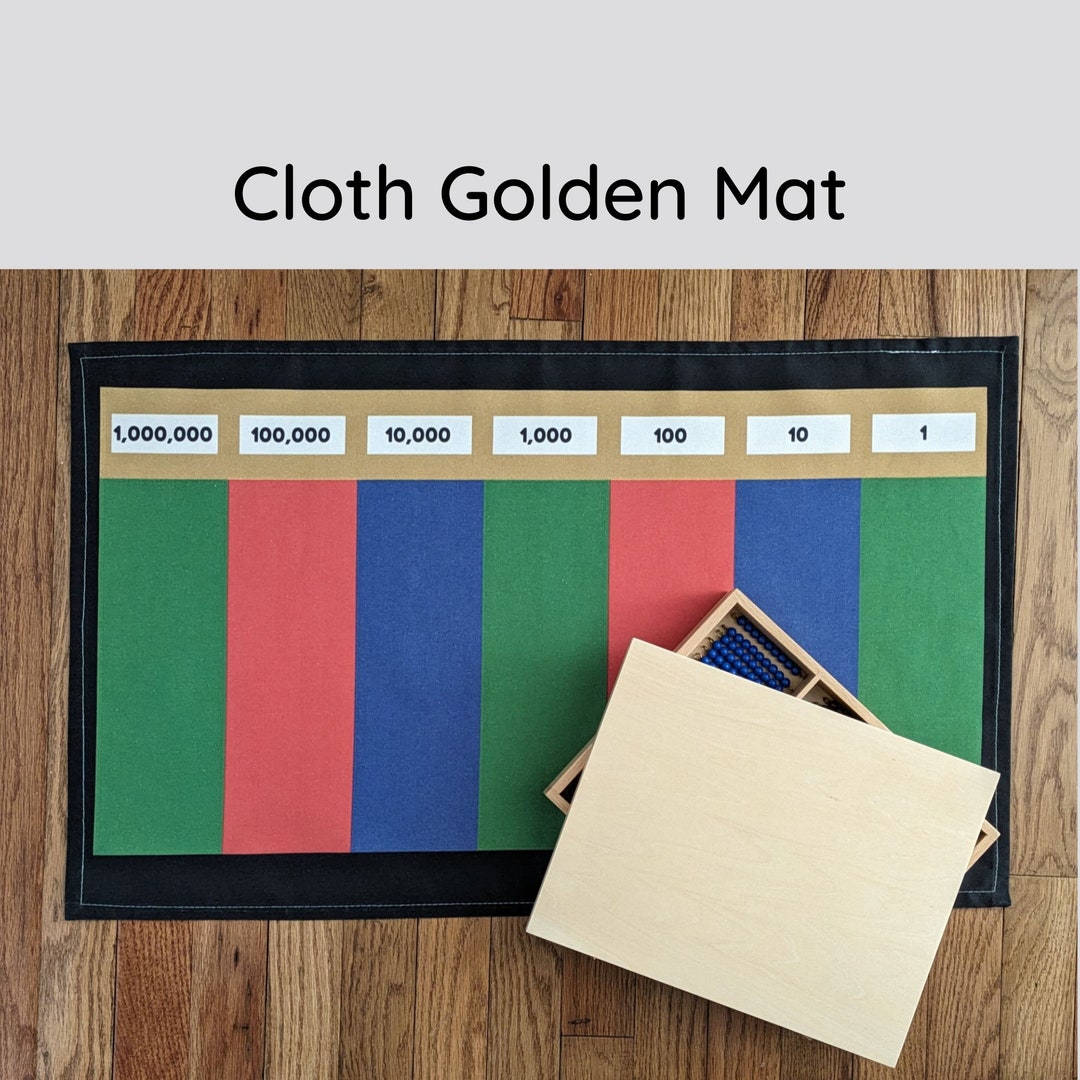 Montessori Golden Mat, Montessori Place Value Material, Large Digit Mat ...
